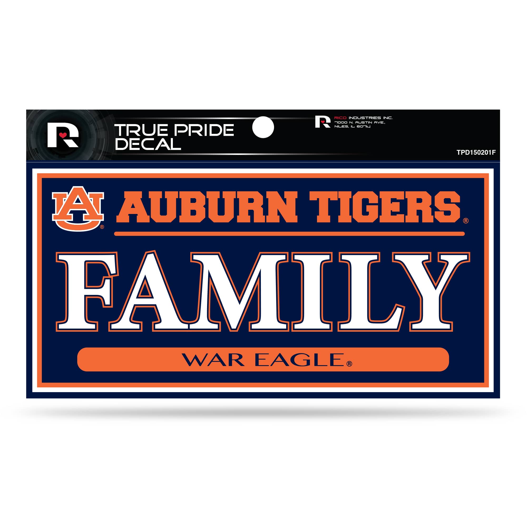 Auburn Tigers True Pride Decal Family War Eagle Auto 3" X 6" – My Team ...
