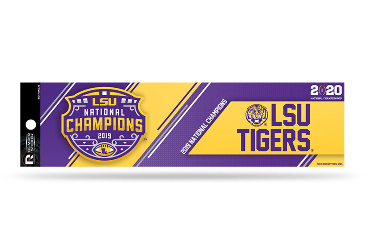 LSU Tigers 2019 2020 National Champions Bumper Sticker Decal – My Team ...