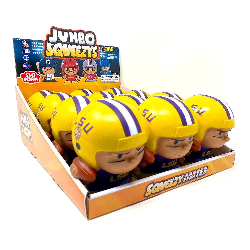 LSU Tigers Jumbo Squeezy Figure 5" Tall Great Kids Squeezymate Toy – My ...