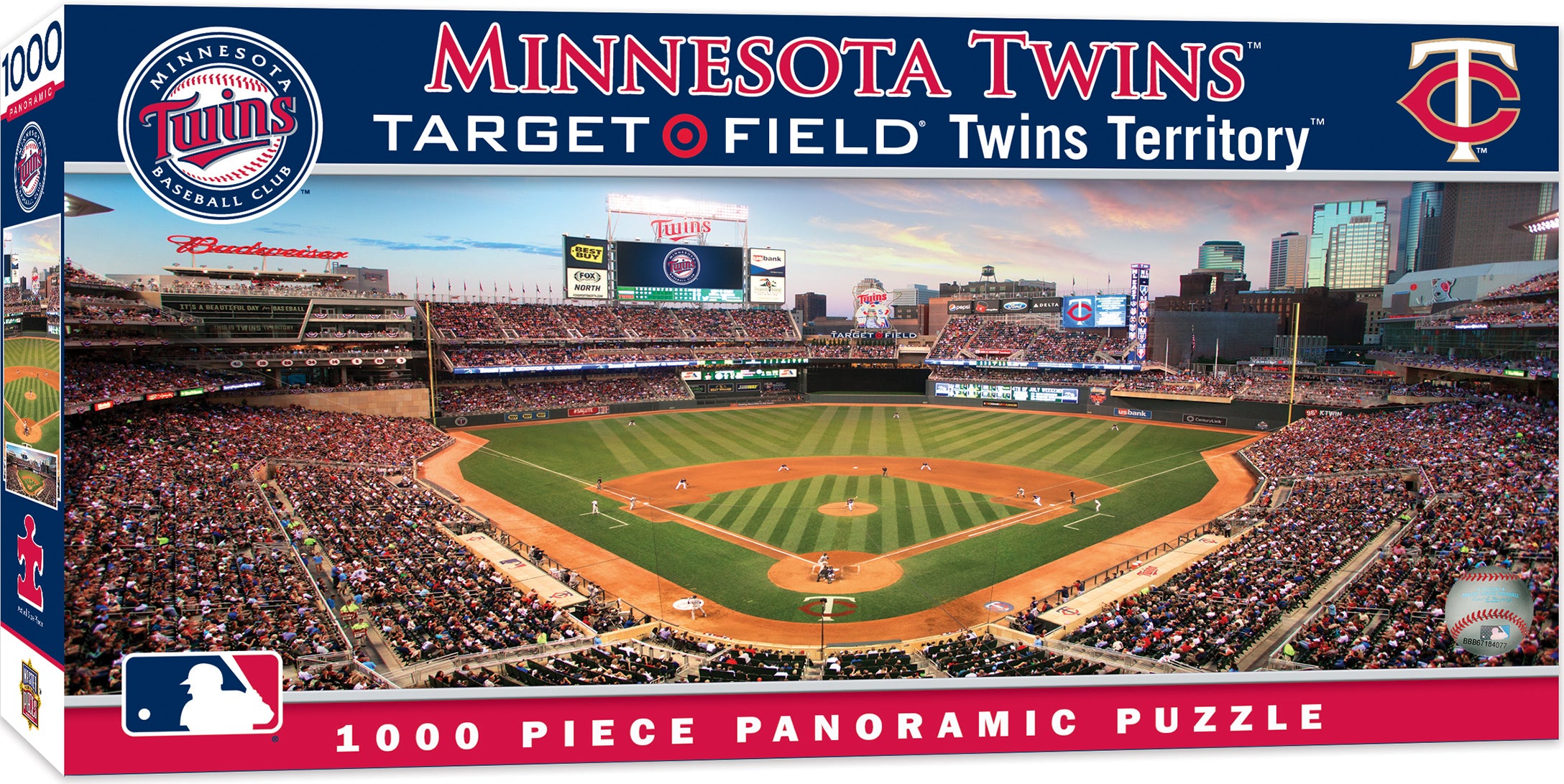 Minnesota Twins Panoramic Jigsaw Puzzle MLB 1000 pc Target Field Terri ...
