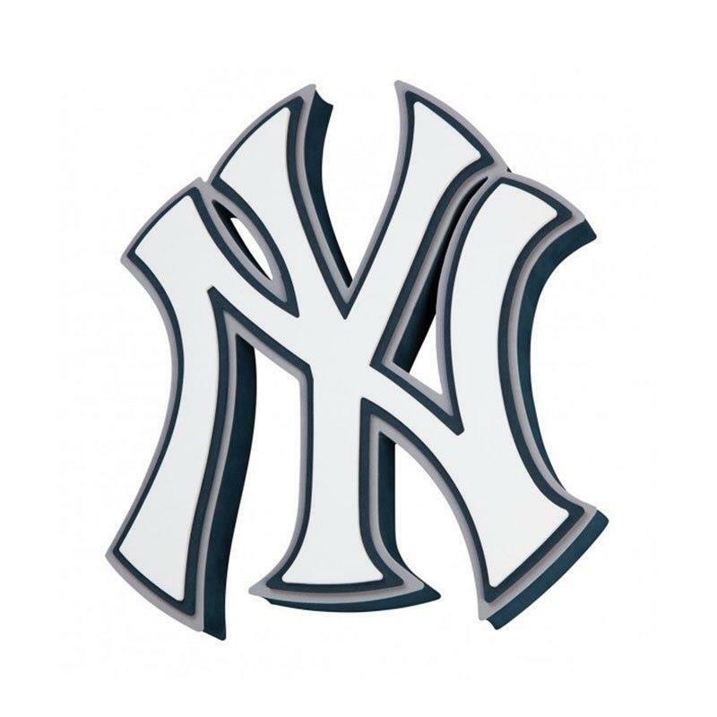 NEW YORK YANKEES 3D FOAM WALL LOGO ROUND SIGN FAN MANCAVE OFFICE SPORT ...
