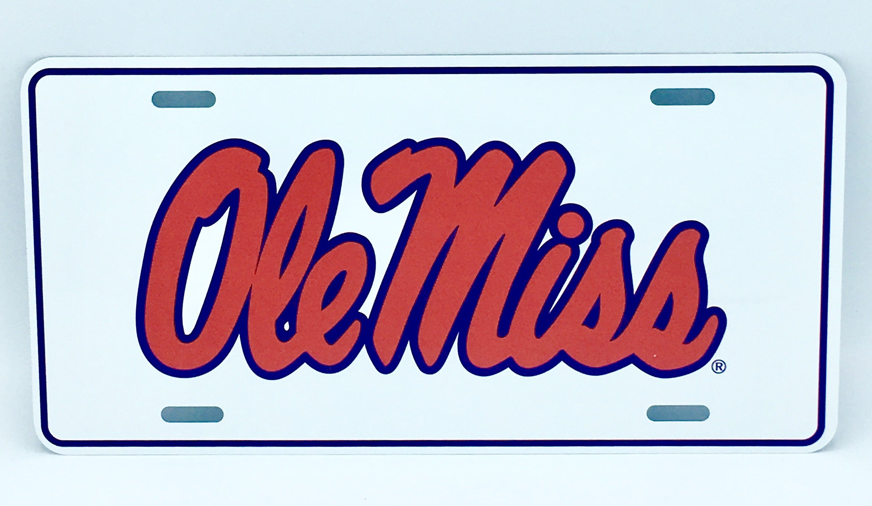 Ole Miss Rebels Script Car Truck Tag License Plate Printed Metal Sign ...