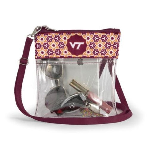 Virginia Tech Hokies Clear Game Day Crossbody Bag Stadium Approved Pur ...