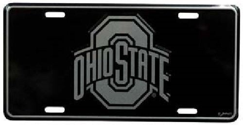 OHIO STATE UNIVERSITY BUCKEYES ELITE CAR TRUCK TAG LICENSE PLATE BLACK ...
