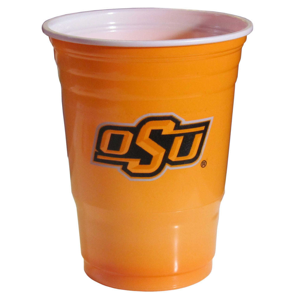 OKLAHOMA STATE COWBOYS PLASTIC GAMEDAY CUPS 18OZ 18CT SOLO TAILGATE PA ...