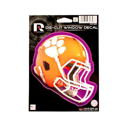 Clemson Tigers Helmet Window Decal 5.25" X 6.25" Sticker Car Truck Die ...