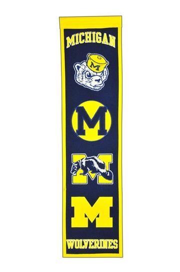 Michigan Wolverines Heritage Banner University Ncaa – My Team Depot