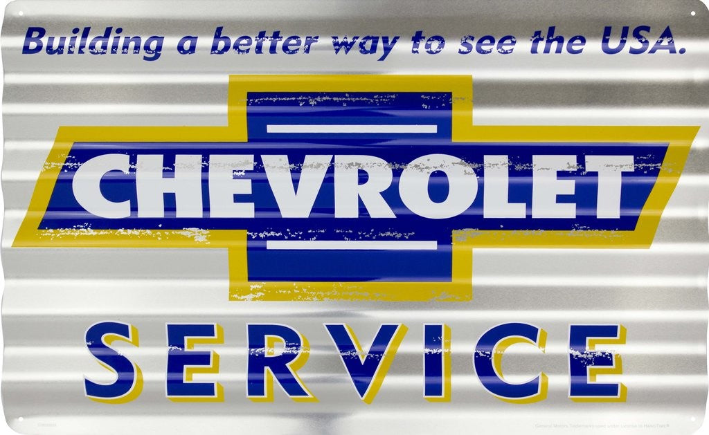 Chevrolet Service Corrugated Sign 18 X 12" Sign – My Team Depot