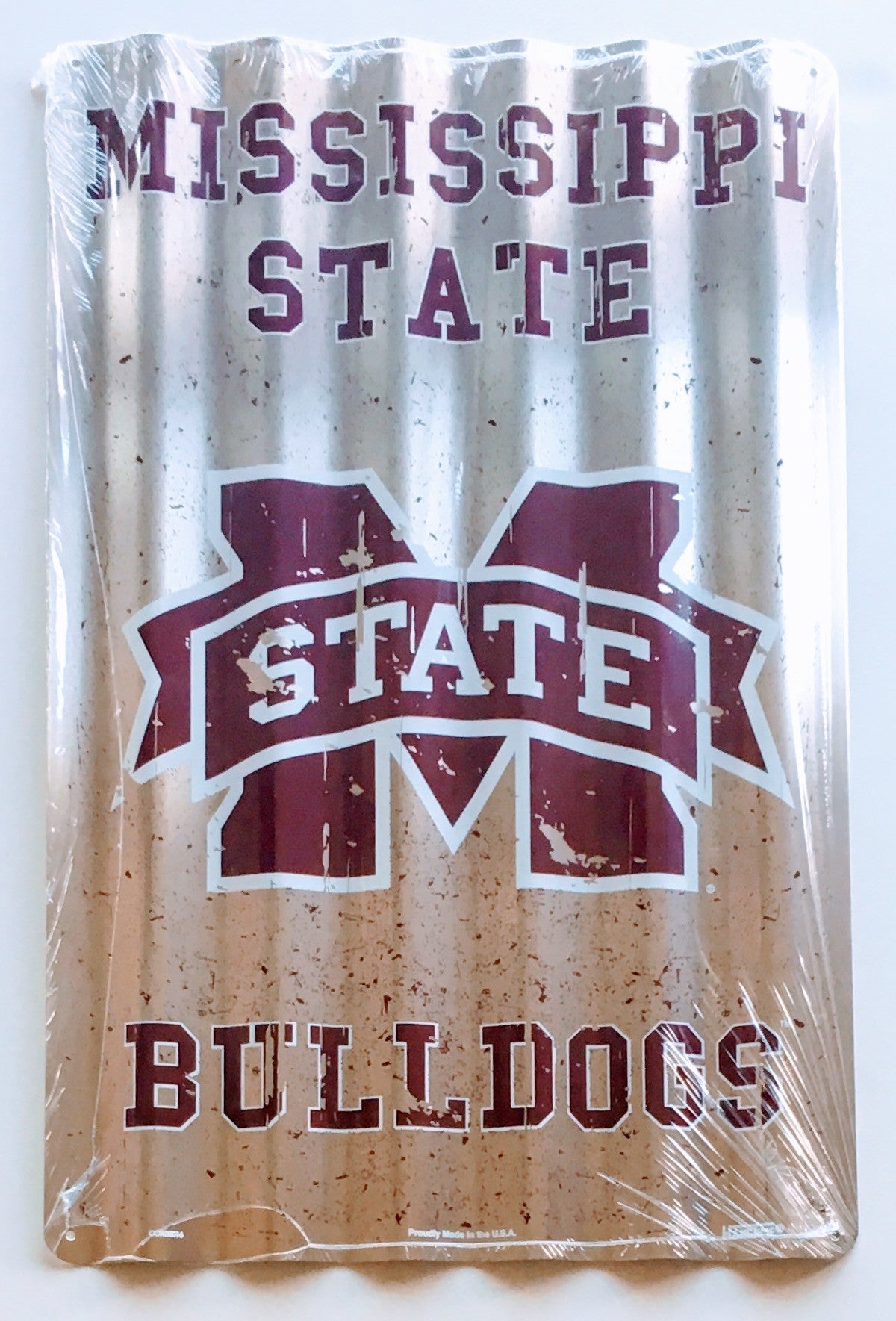 Mississippi State Bulldogs Corrugated Metal Sign 12 X 18" – My Team Depot