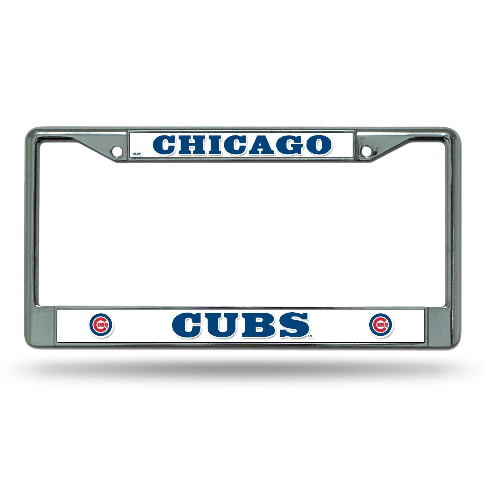 Chicago Cubs Car Truck Tag Metal License Plate Frame Chrome White Base ...